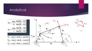 Velocity analysis graphical analytical and IC Q&A | PDF