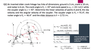 Velocity analysis graphical analytical and IC Q&A | PDF