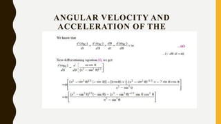 Velocity and acceleration | PPTX