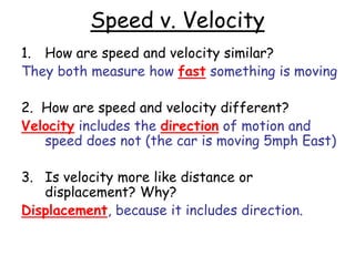 Velocity and Acceleration PowerPoint.ppt