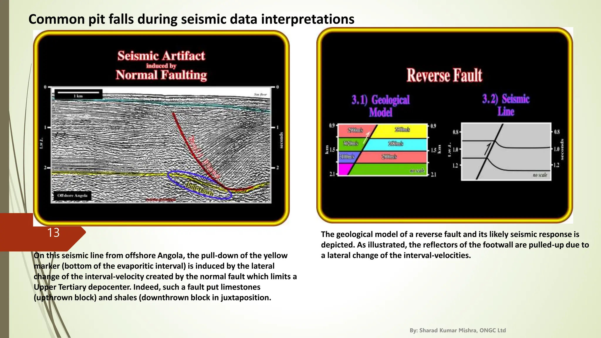 Seismic Velocity Anomaly And Interpretation Pptx Physics Science