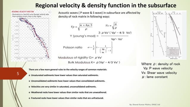 Seismic Velocity Anomaly and interpretation .pptx | Physics | Science