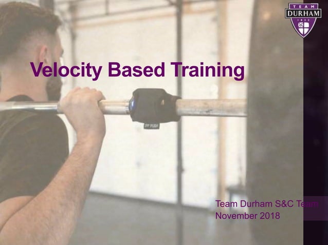 Velocity based training | PPTX | Weightlifting | Sports