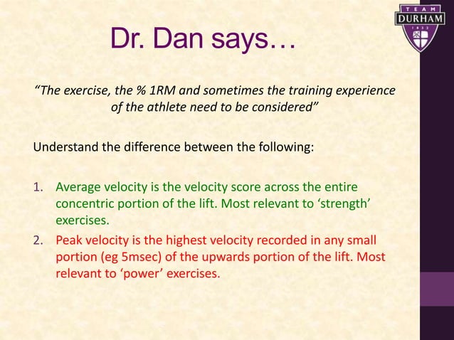 Velocity based training | PPTX | Weightlifting | Sports