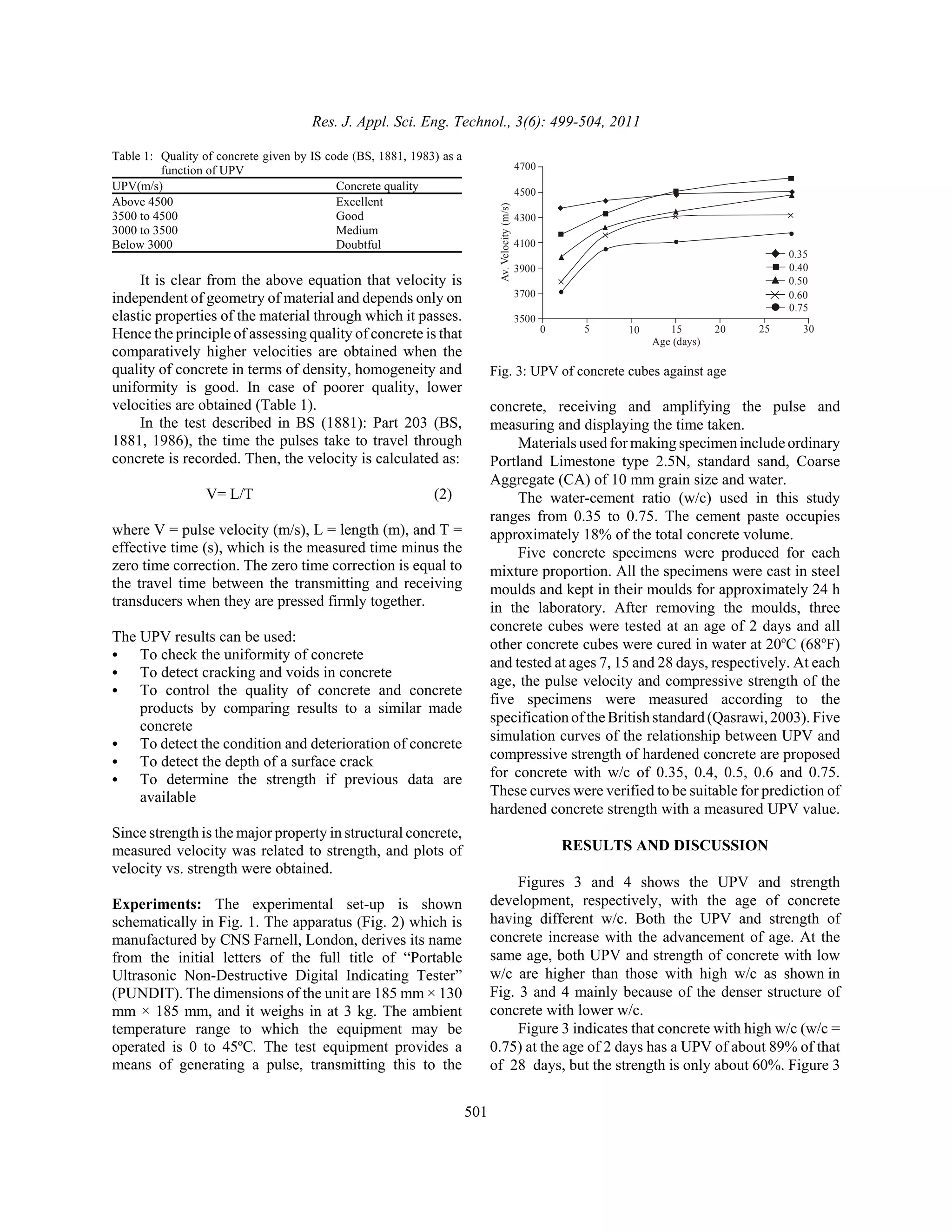 Non Destructive Evaluation Of Concrete Using Geophysical Velocity Measurements Pdf