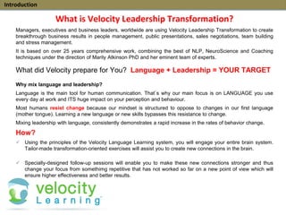 Why Velocity Learning is the next Big thing? | PDF
