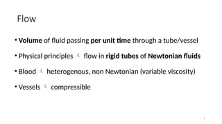 VELOCITY FLOW PRESSURE RELATIONSHIP IN CIRCULATION | PPTX