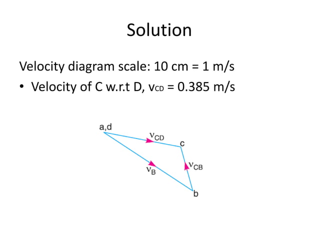 Velocity in mechanisms By Instantaneous center method (I-center) | PPTX | Physics | Science