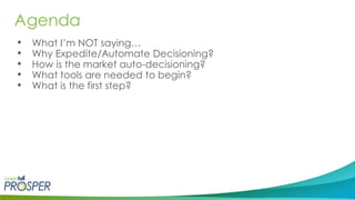 Velocity in Small Business - Auto Decisioning | PPT