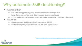 Velocity in Small Business - Auto Decisioning | PPT