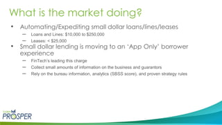 Velocity in Small Business - Auto Decisioning | PPT
