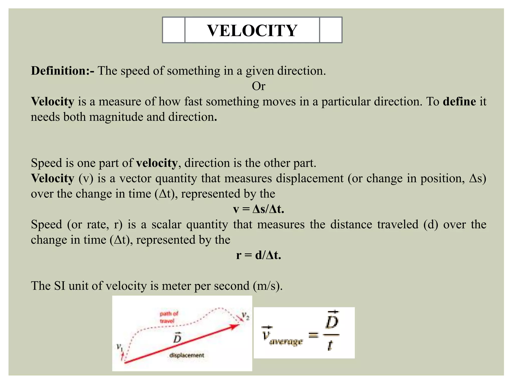 Various Velocity measuring instruments, LINEAR AND ANGULAR | PPTX