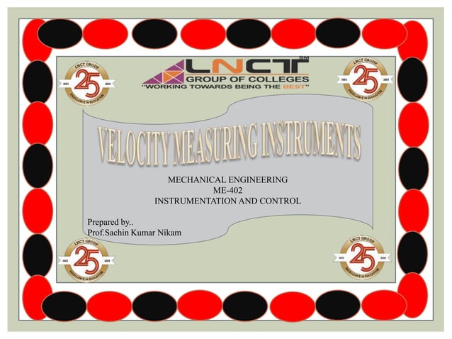 Various Velocity measuring instruments, LINEAR AND ANGULAR | PPTX ...