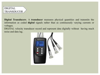 Various Velocity measuring instruments, LINEAR AND ANGULAR | PPTX