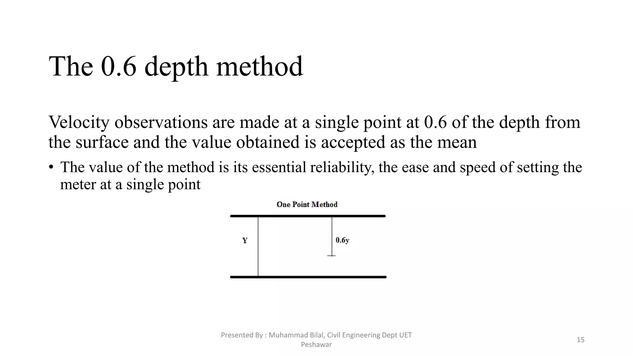 Velocity Measurement Using Current Meter Pdf Physics Science