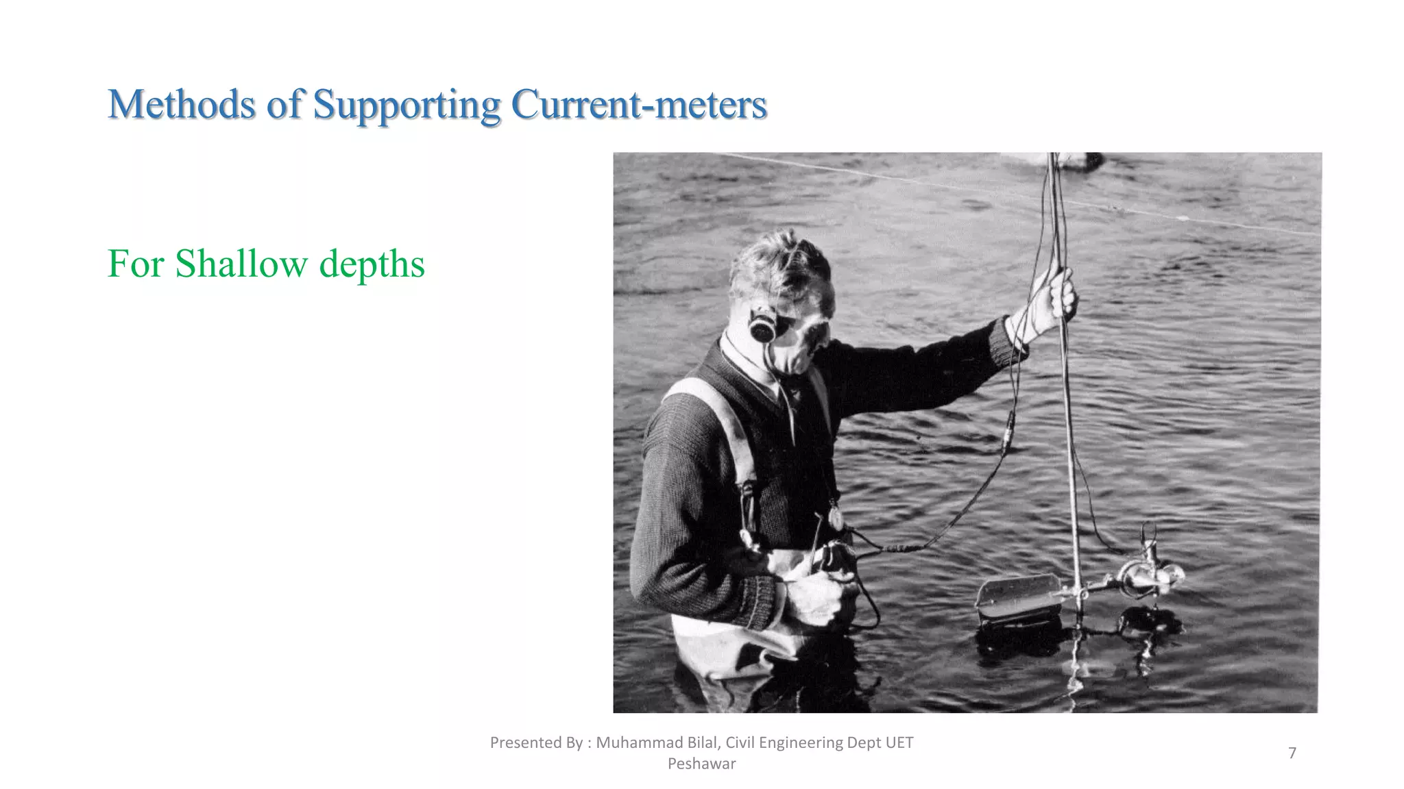 Velocity measurement using current meter | PDF