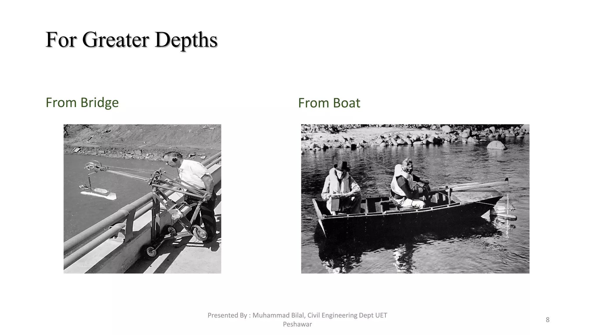 Velocity Measurement Using Current Meter Pdf Physics Science