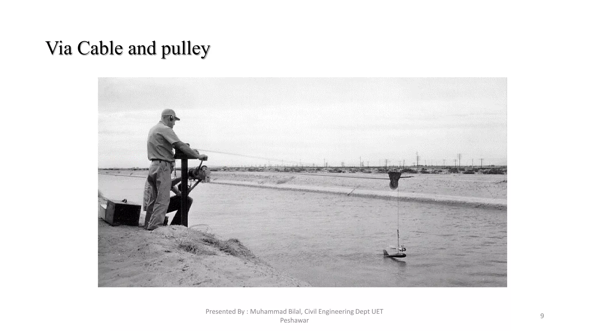 Velocity Measurement Using Current Meter Pdf Physics Science