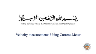 Velocity measurement using current meter | PDF