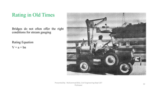 Velocity Measurement Using Current Meter Pdf Physics Science