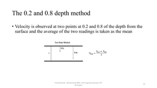Velocity measurement using current meter | PDF