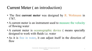 Velocity measurement using current meter | PDF | Physics | Science