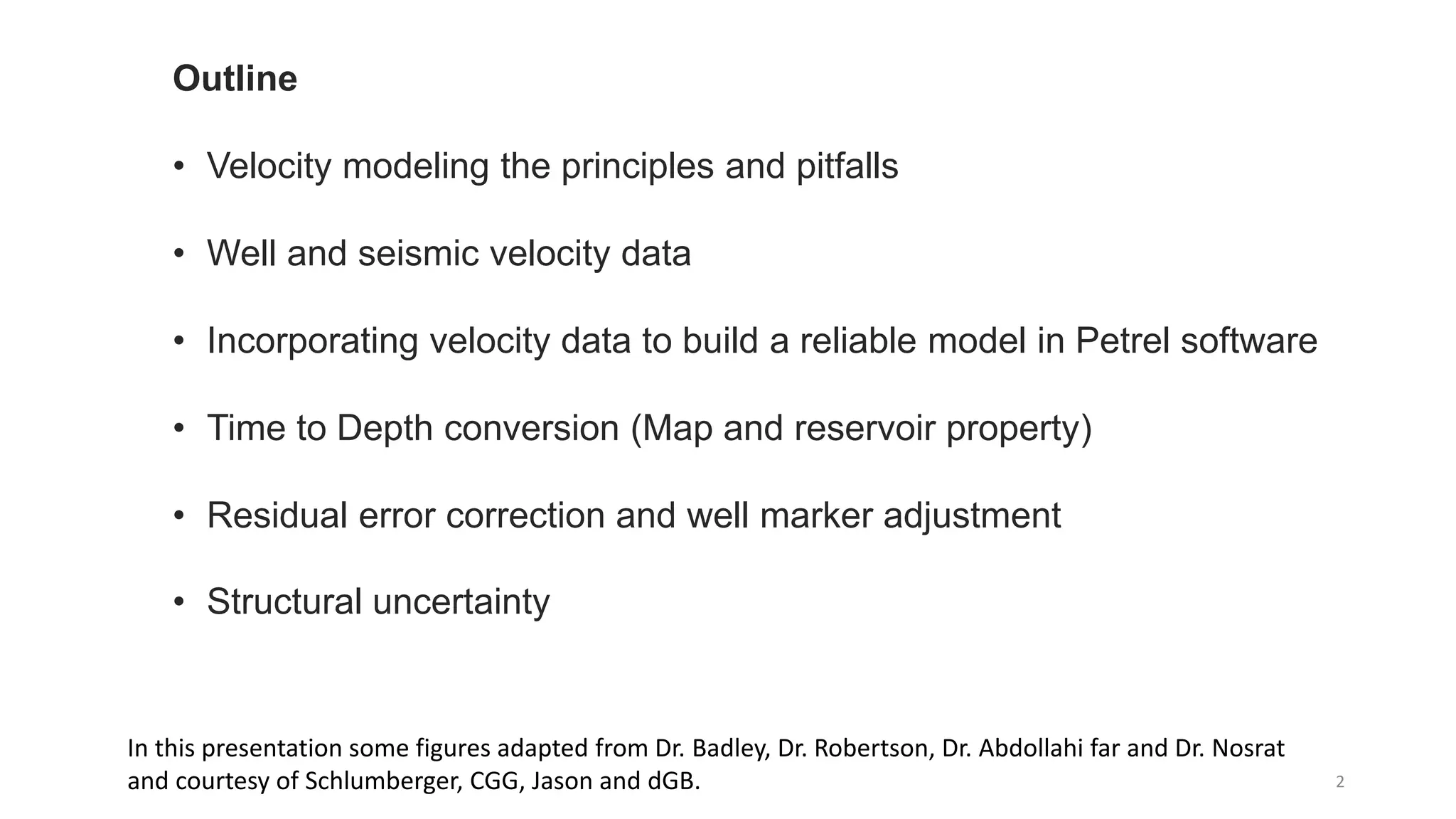 Velocity model building in Petrel | PDF | Geology | Science