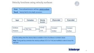 Velocity model building in Petrel | PDF