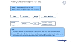 Velocity model building in Petrel | PDF