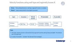 Velocity model building in Petrel | PDF
