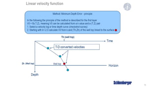 Velocity model building in Petrel | PDF
