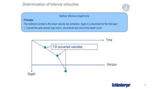 Velocity model building in Petrel | PDF