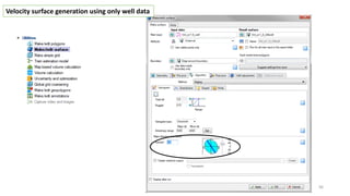 Velocity model building in Petrel | PDF