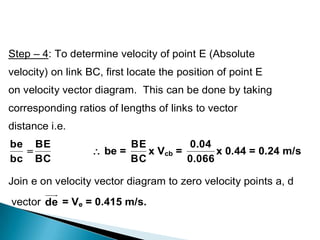 Velocity of mechasnism_by_graphical | PPTX