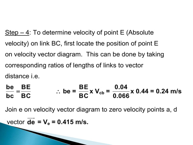 Velocity of mechasnism_by_graphical | PPTX | Physics | Science