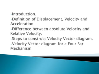 Velocity of mechasnism_by_graphical | PPTX