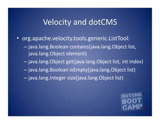 Velocity tips and tricks | PPT