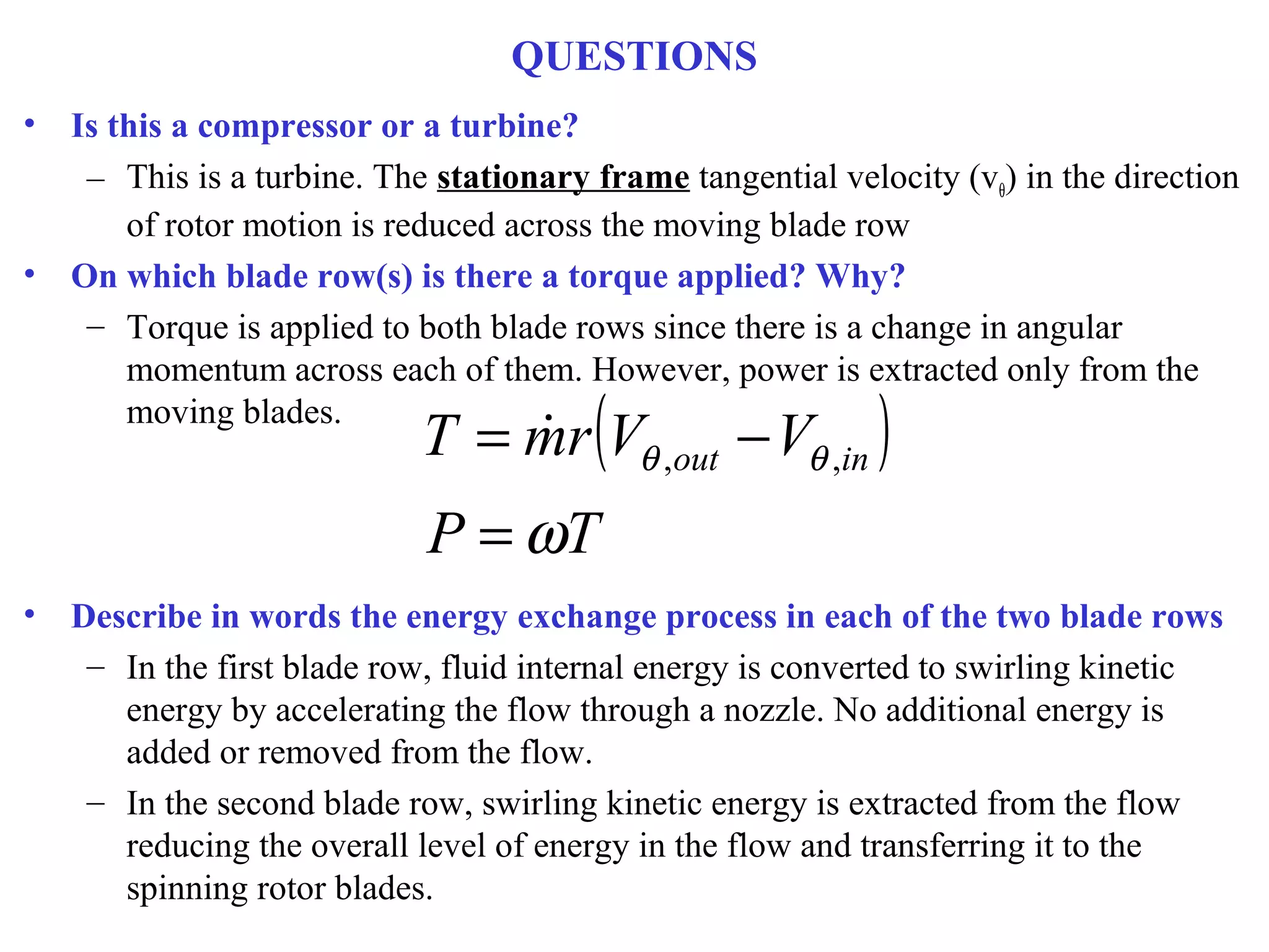 Velocity triangles in Turbomachinery | PPT
