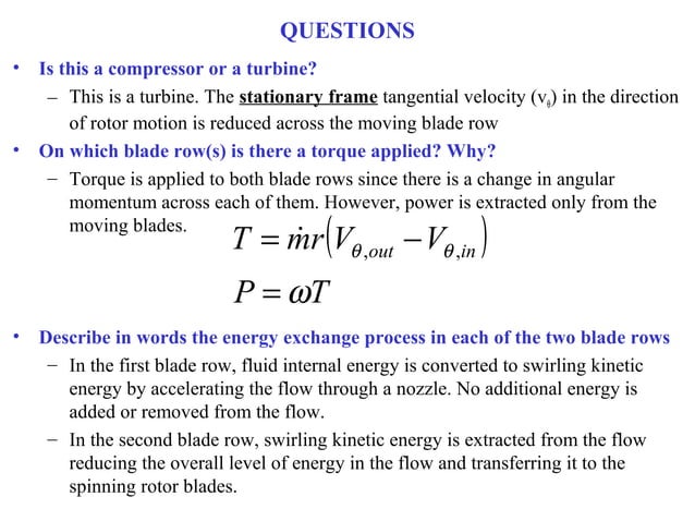 Velocity triangles in Turbomachinery | PPT | Physics | Science