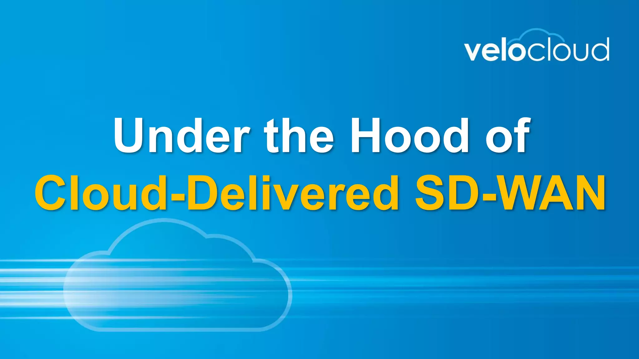 Under the Hood of Cloud-Delivered SD-WAN - VeloCloud | PDF