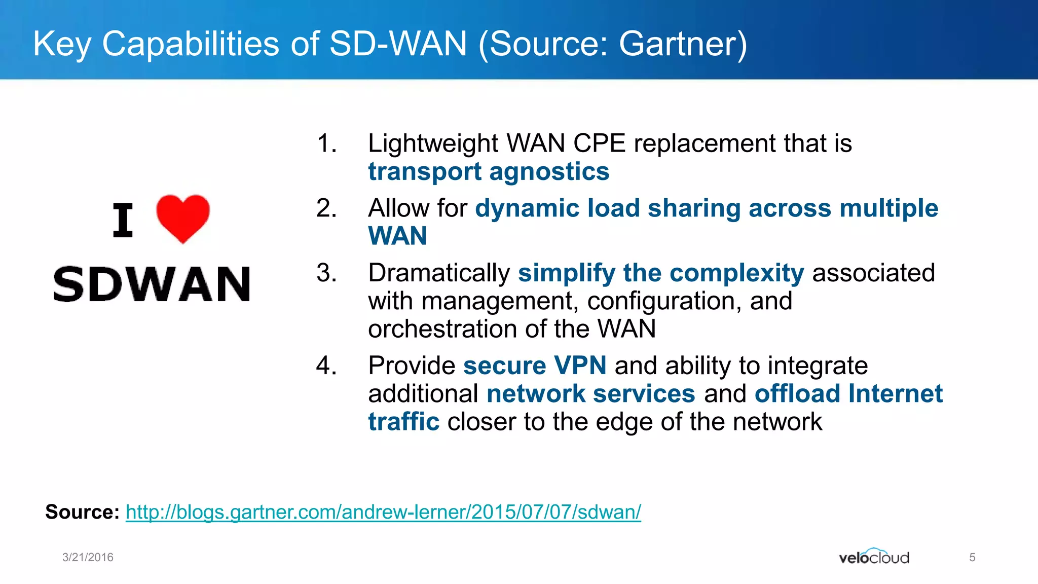 SD-WAN for Service Providers - VeloCloud | PDF