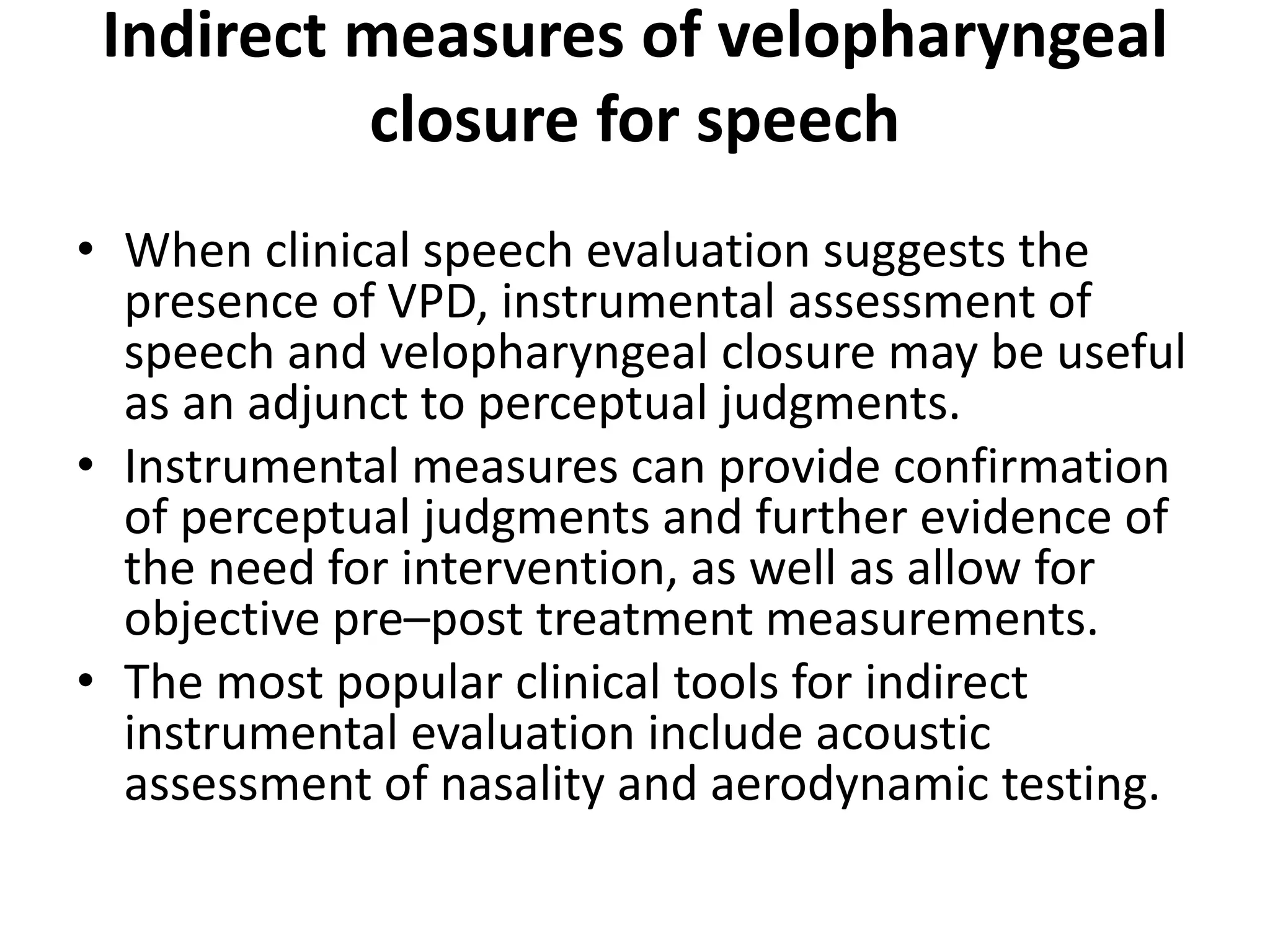 Velopharyngeal dysfunction (VPD) | PPTX