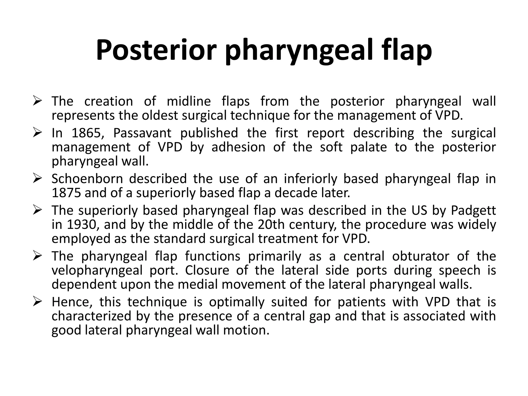 Velopharyngeal dysfunction (VPD) | PPTX