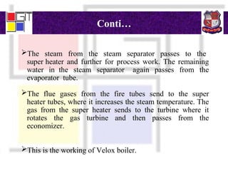 Velox Boiler ( Power Plant Engineering ) | PPTX