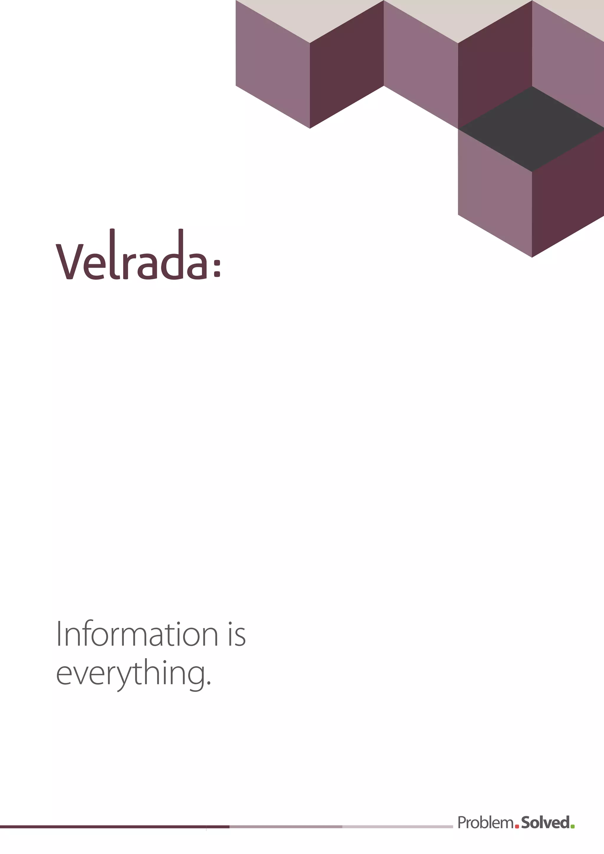 Velrada public sector services brochure | PDF | Management Consulting ...