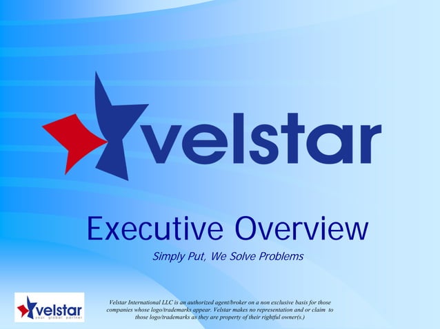 Velstar Company Overview 06.2011 | Free Download