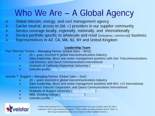 Velstar Company Overview 06.2011