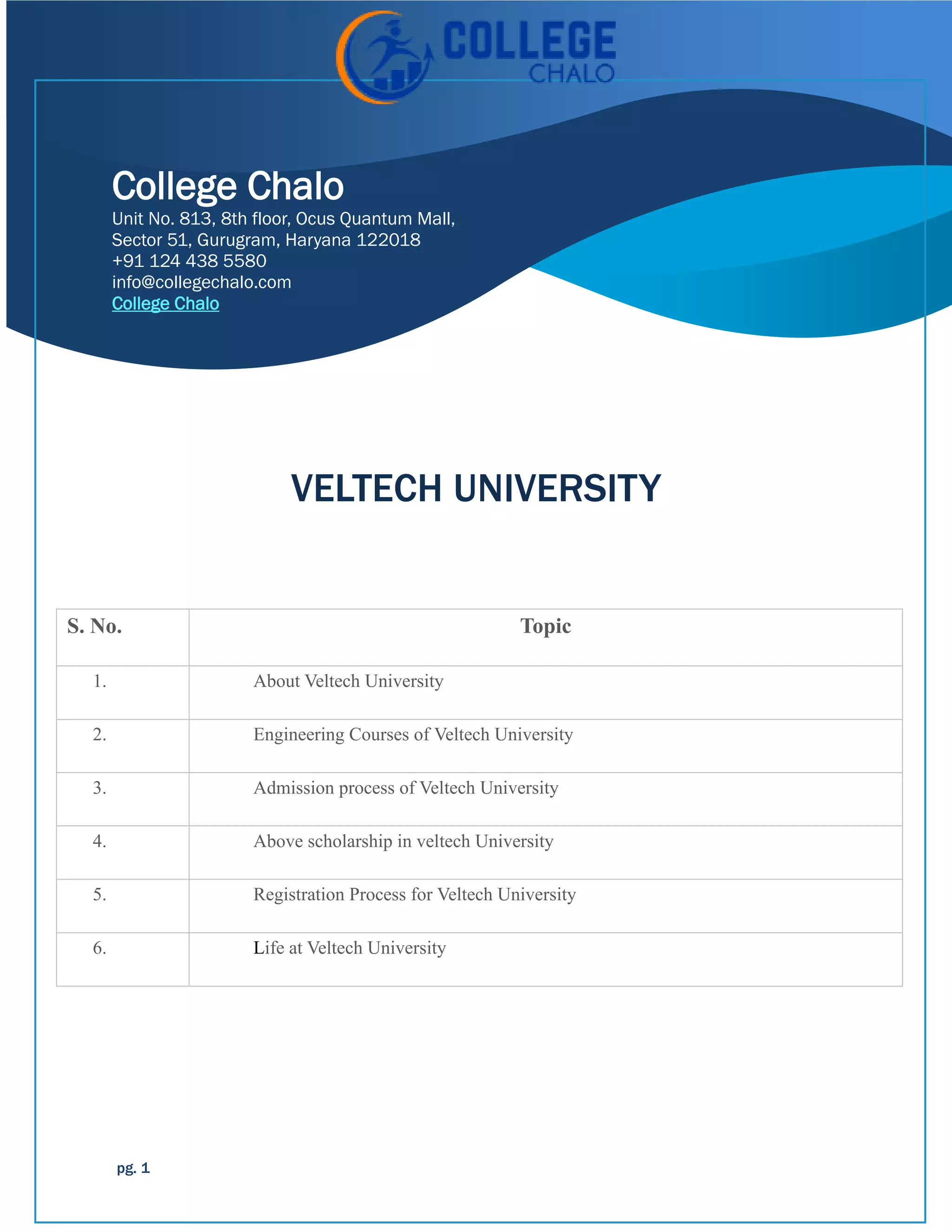VELTECH UNIVERSITY | PDF
