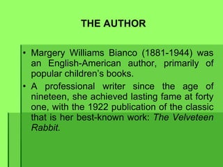 The Velveteen rabbit | PPT