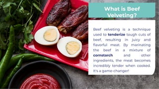 Velveting Beef | PDF | Cooking | Food & Drink